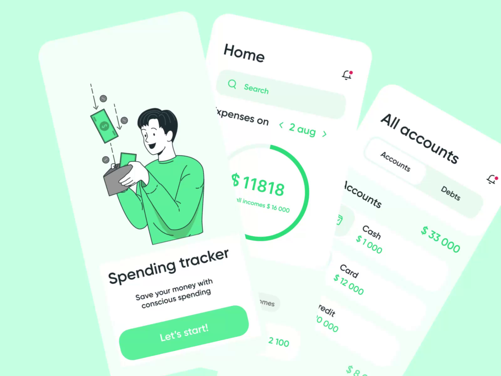 Spending Tracker App by Dmitry Lauretsky for Ronas IT | UI/UX Team on ...