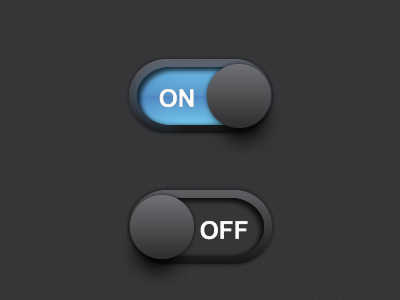 On and off switch by Usayd Manning on Dribbble