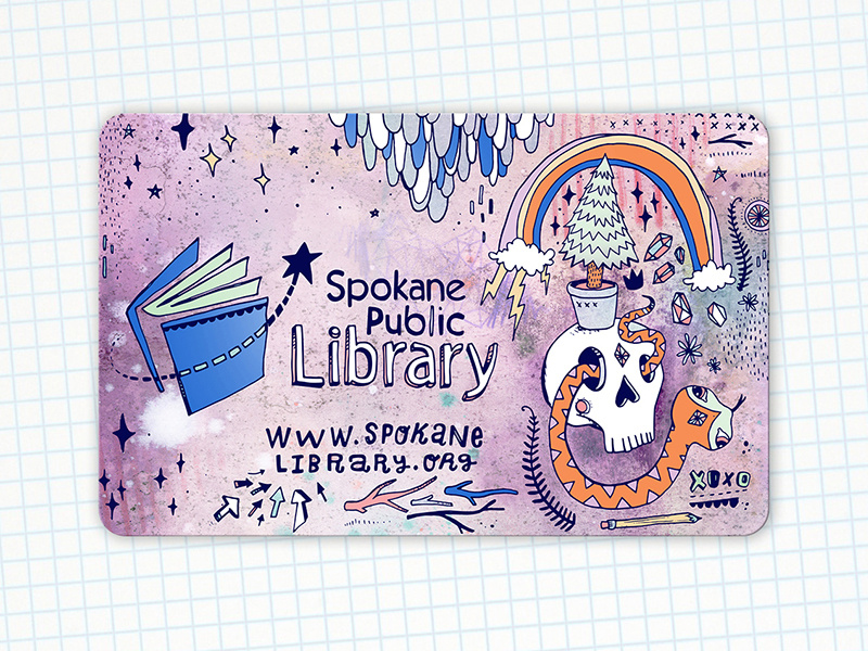 Teen Library Card by Tiffany Patterson on Dribbble