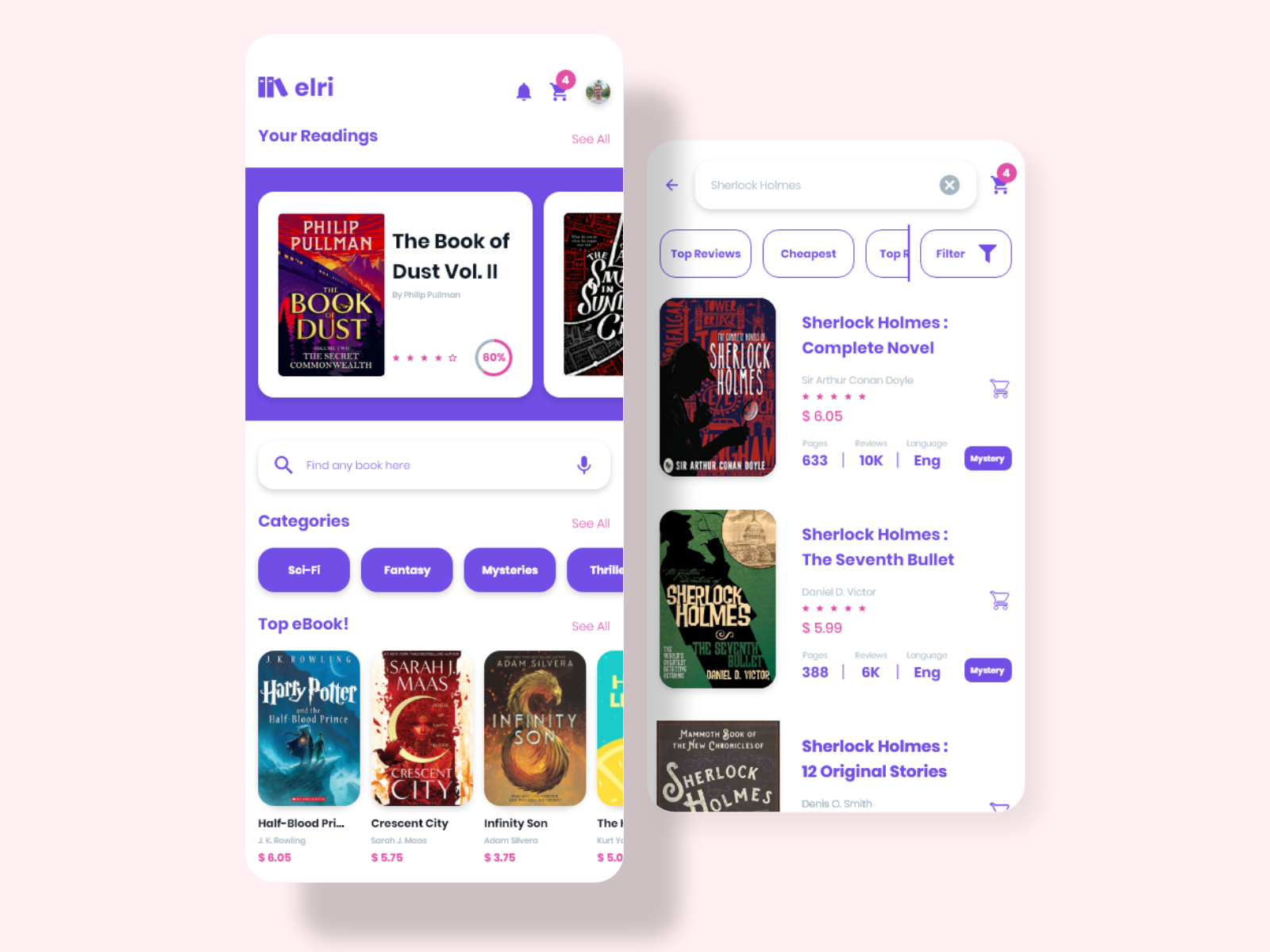 eBook Store App by Muhammad Zaki Alzikri on Dribbble