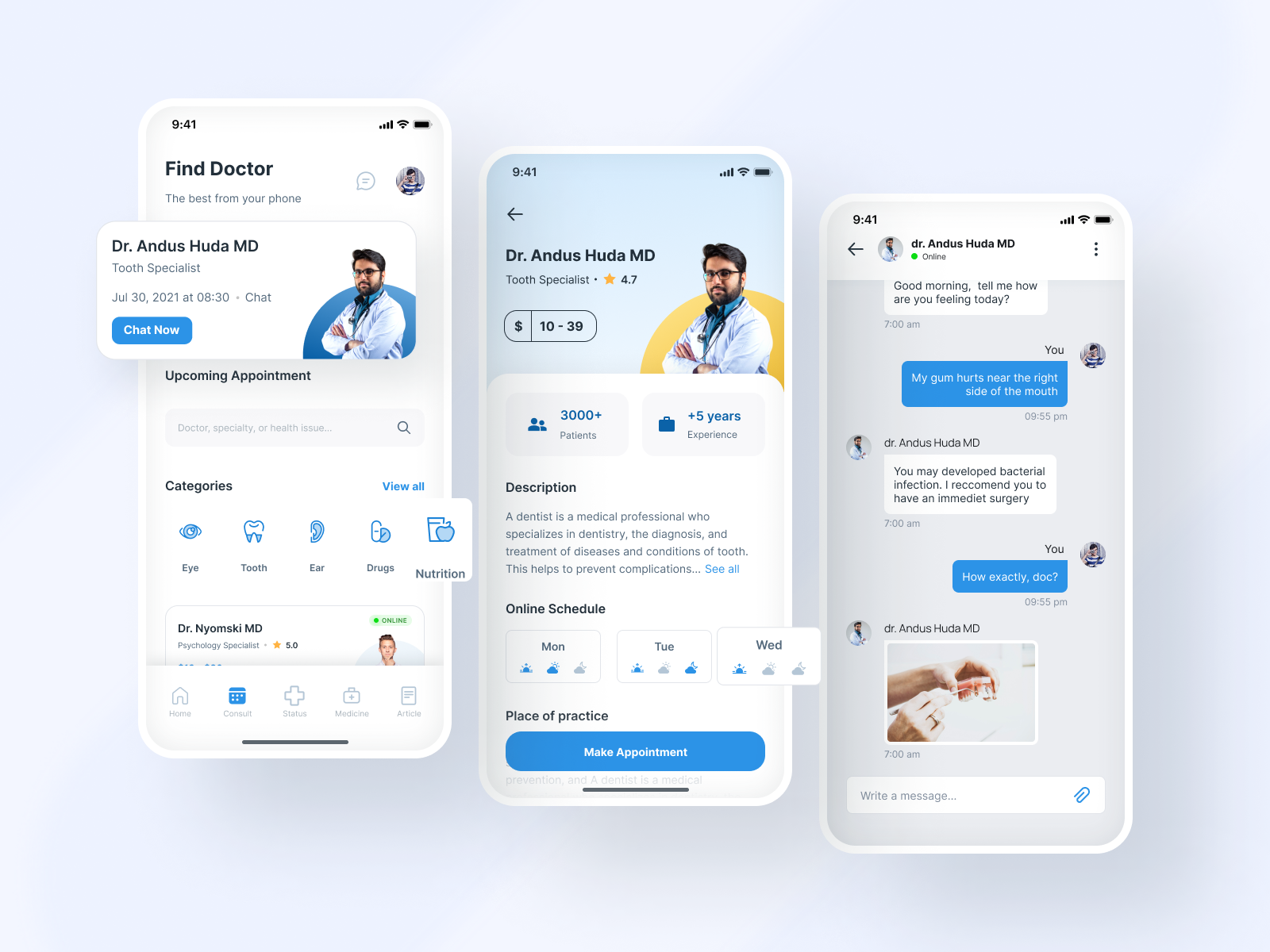 Medical Consultation App - Chat by Muhammad Zaki Alzikri for Agensip UI ...