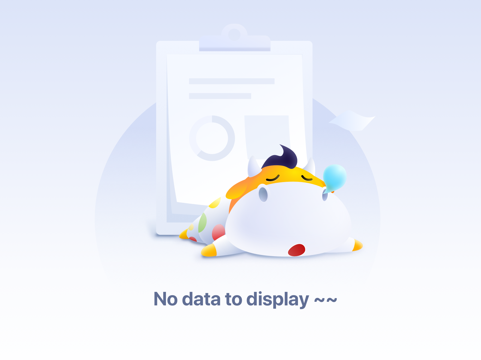 No data to display by Charlie Hu on Dribbble