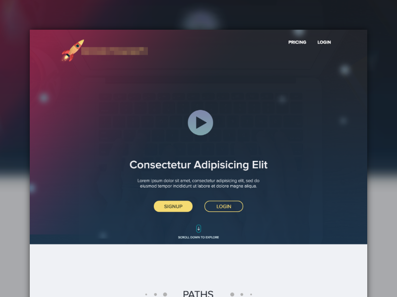 Homepage UI by Bilal on Dribbble