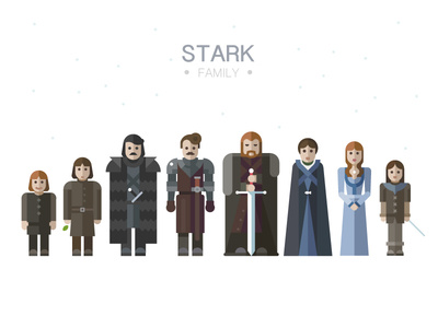 Stark family by Beresnev - Dribbble