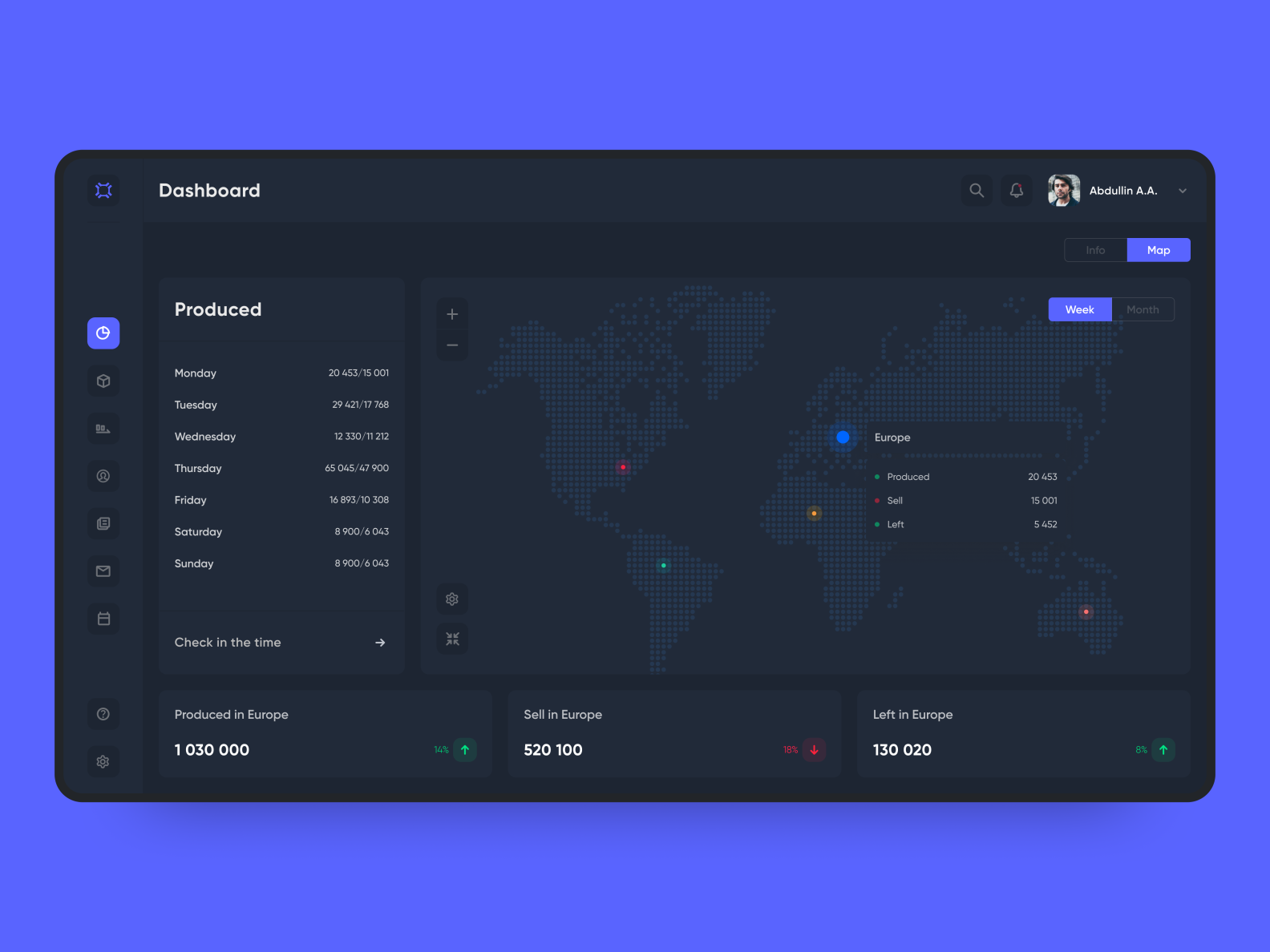 Map Dashboard by Arthur Abdullin on Dribbble