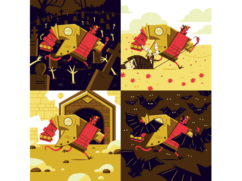 Hellboy - 15 through 18 by Andrew Kolb on Dribbble