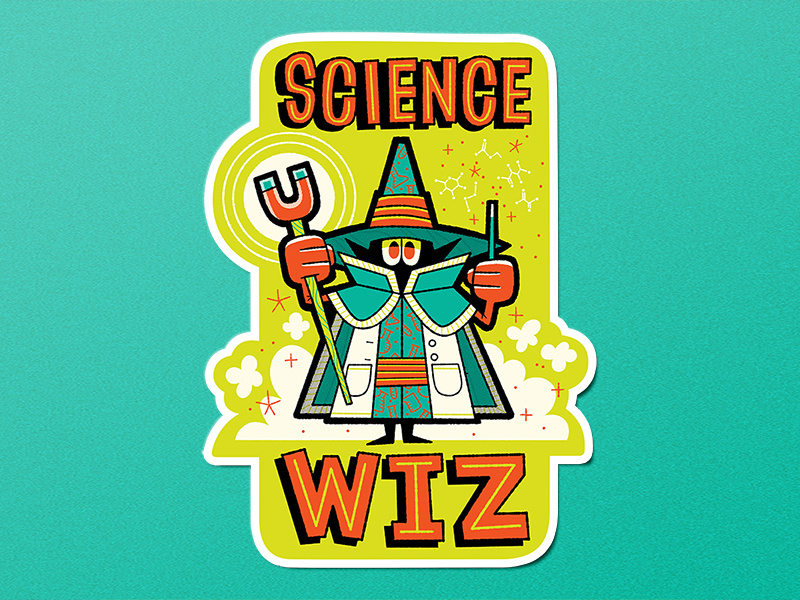 Science Wiz by Andrew Kolb on Dribbble