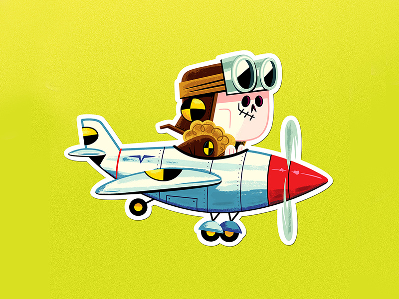 Test Pilot Sticker by Andrew Kolb on Dribbble