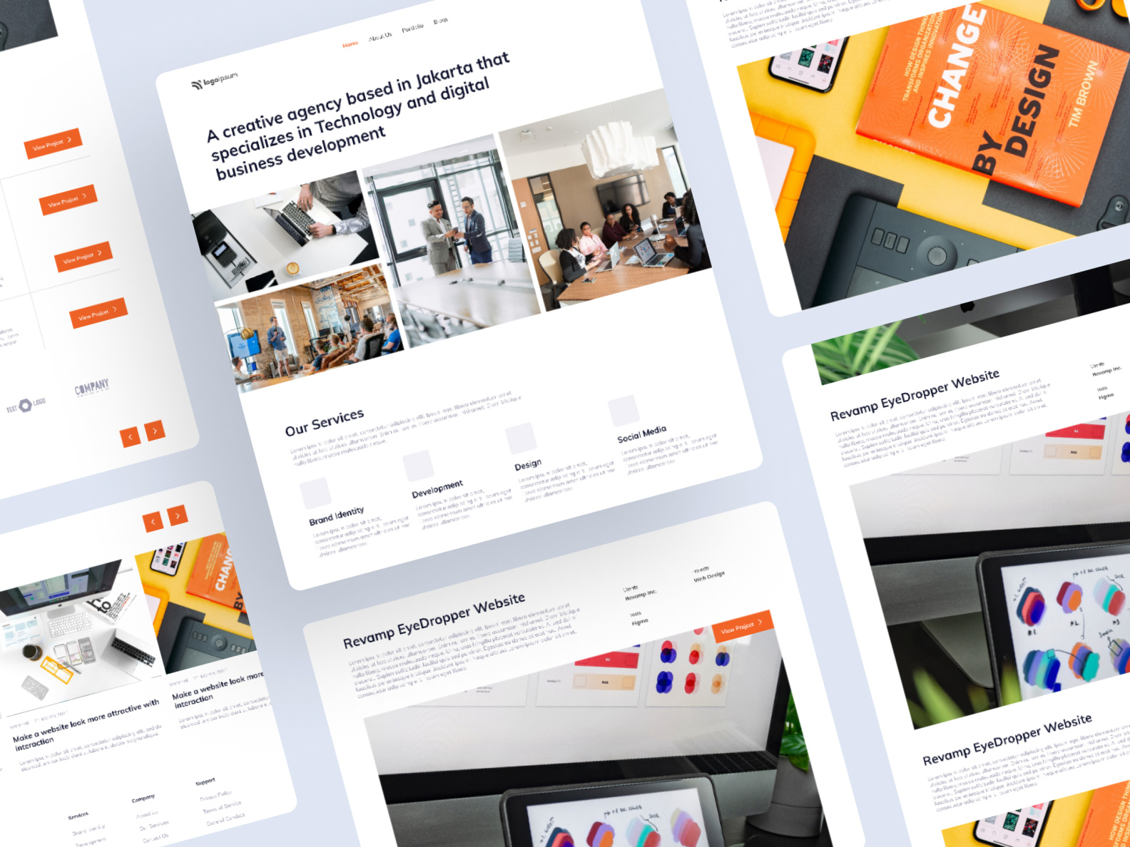 Creative Portfolio Website by TanahAir Studio on Dribbble