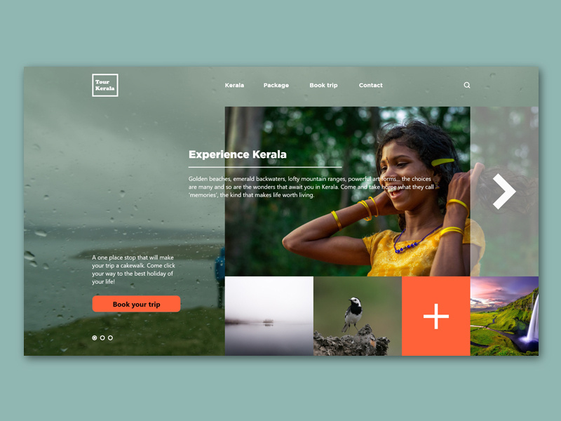 Concept web page layout design by sree nath on Dribbble