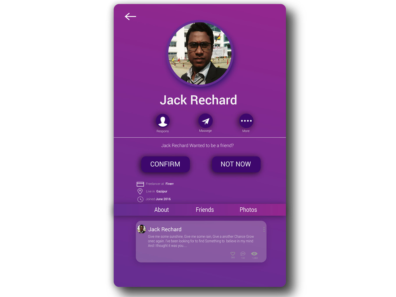 App Design by NEON H. on Dribbble