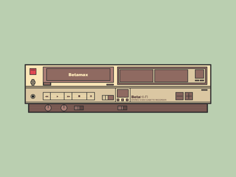 Betamax video tape by Kemal Sanli on Dribbble