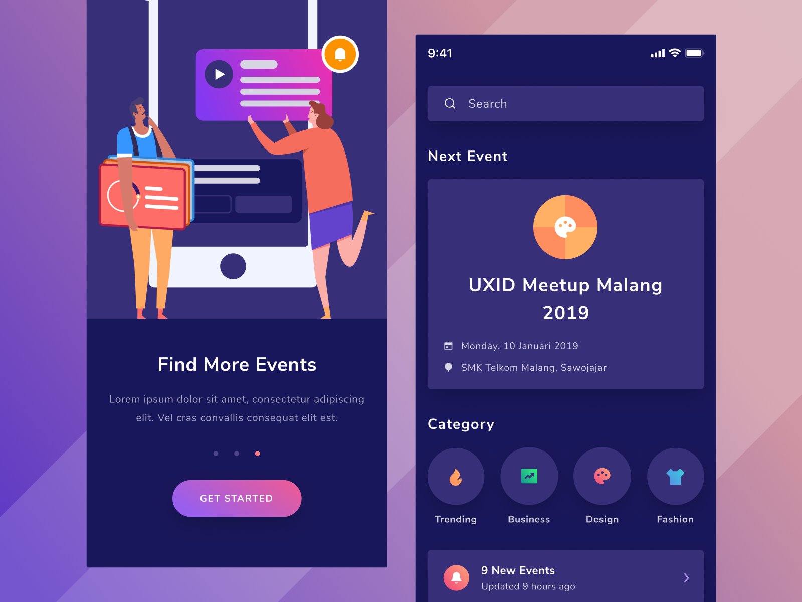 Event App by Rachmat Kurniawan on Dribbble