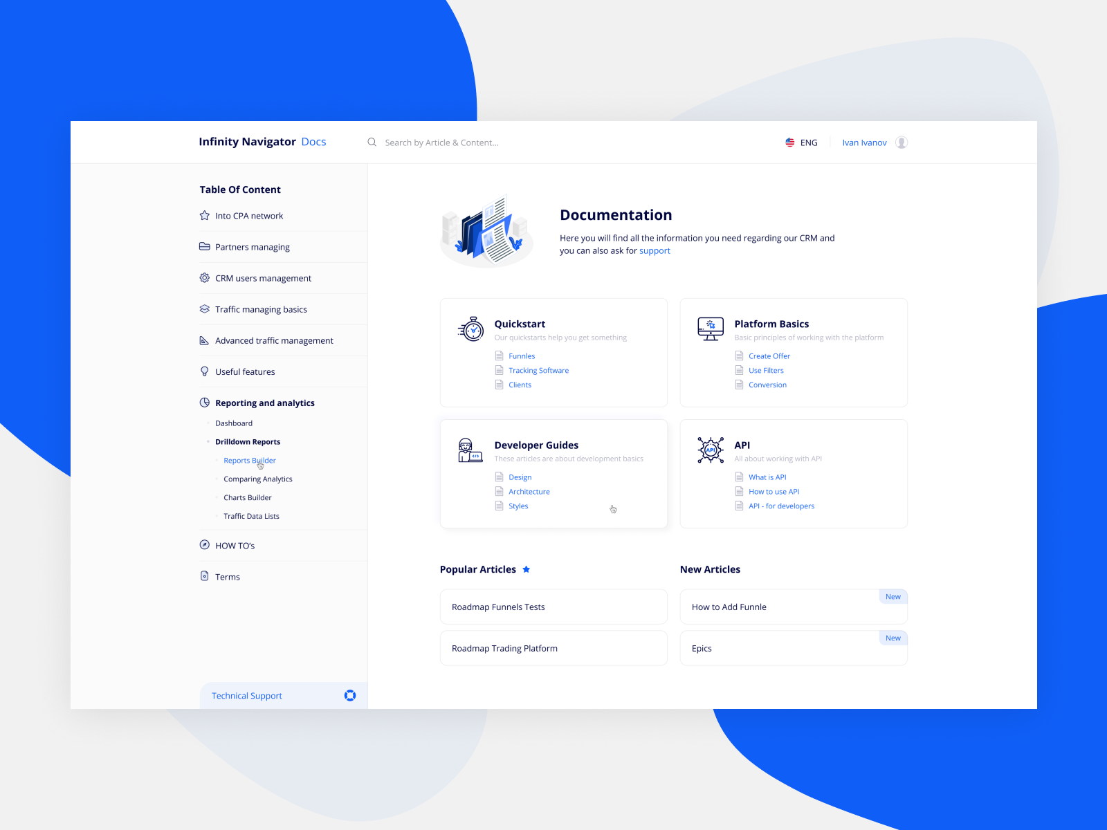 Web Design - Documentation Site by Leonid Kurik on Dribbble
