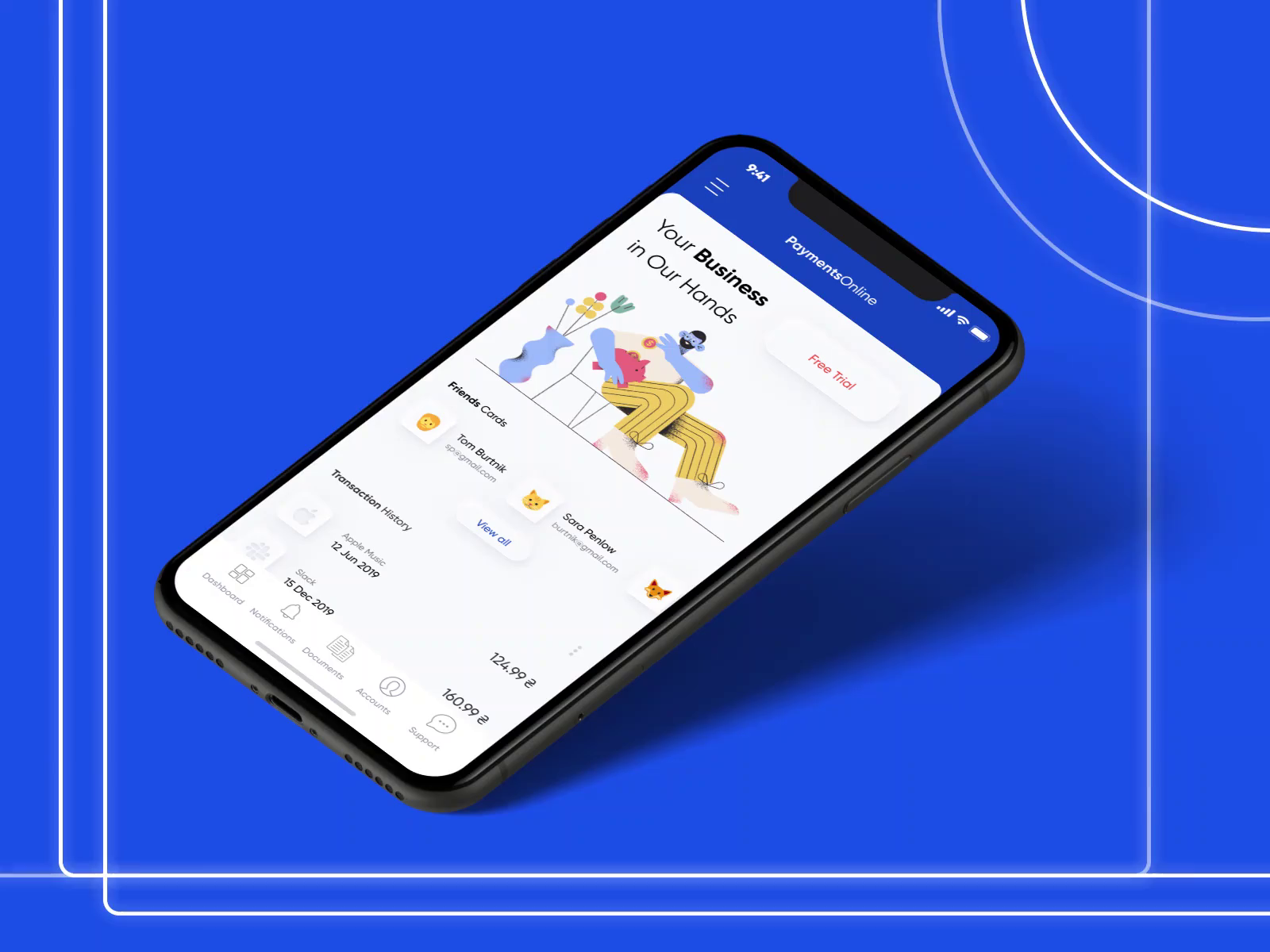 Mobile banking UI by Olga Pasibaieva on Dribbble