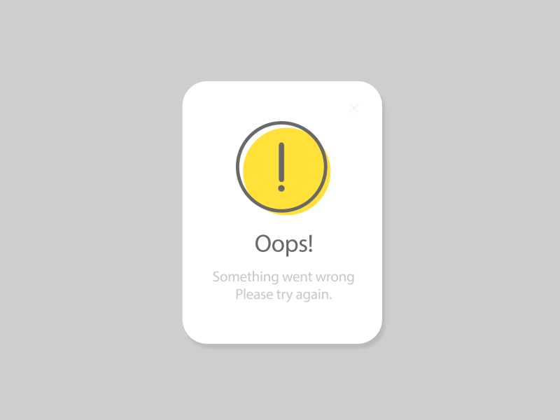 Warning animation by Karen Costa Ferreira on Dribbble