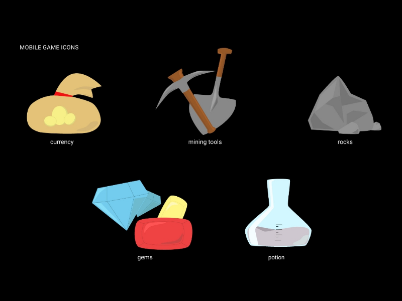 Game iconography by irene phoenix on Dribbble