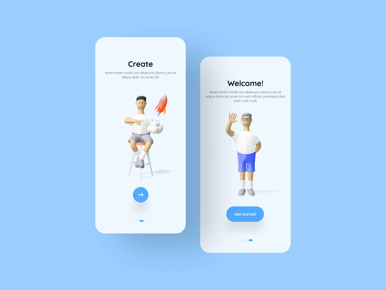 On-boarding screen by Mide Ajayi on Dribbble