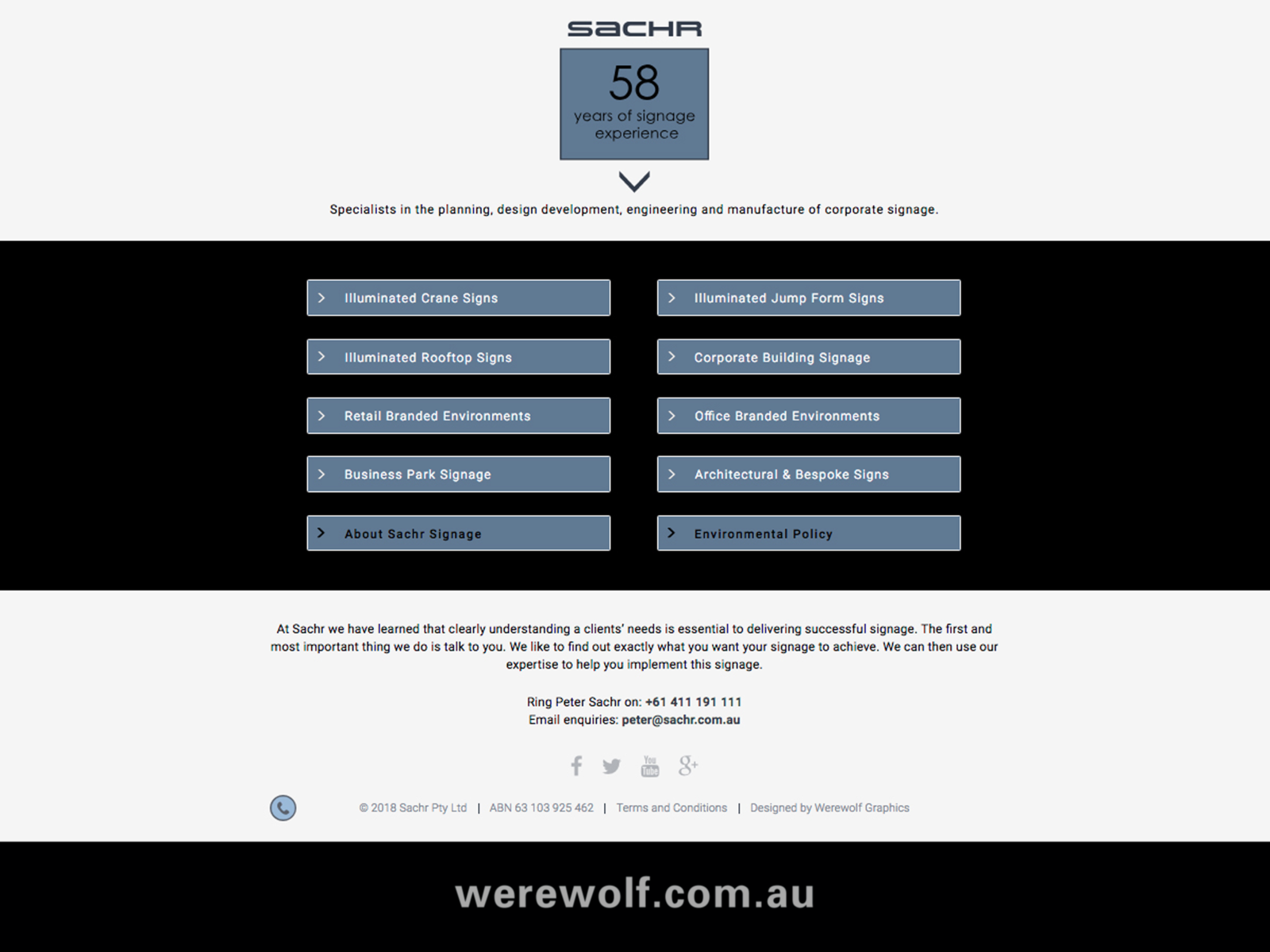 Corporate Signage – Website Design. by Werewolf Graphics on Dribbble