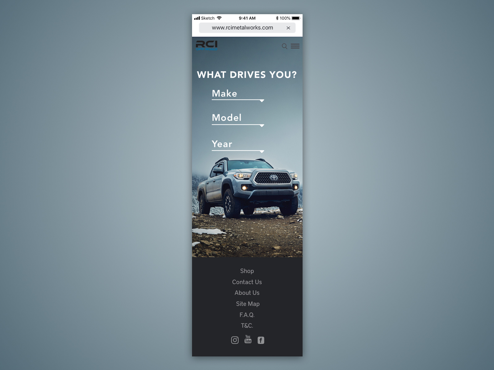 RCI Off-Road: Responsive Web by Ashton Ray Hansen on Dribbble