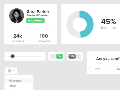 Ui Kit by Taher on Dribbble