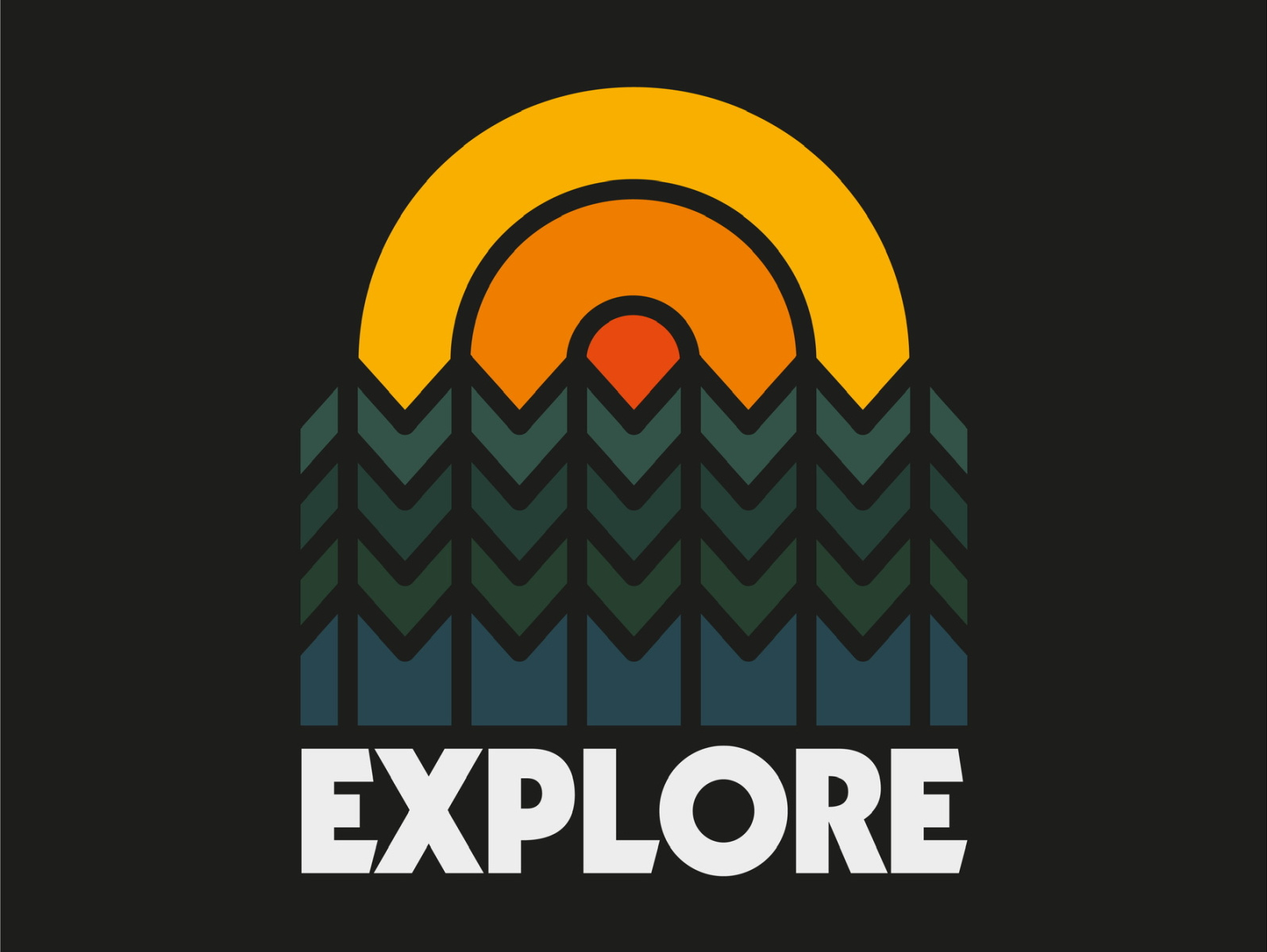 Explore badge by TMPL DESIGN COMPANY on Dribbble