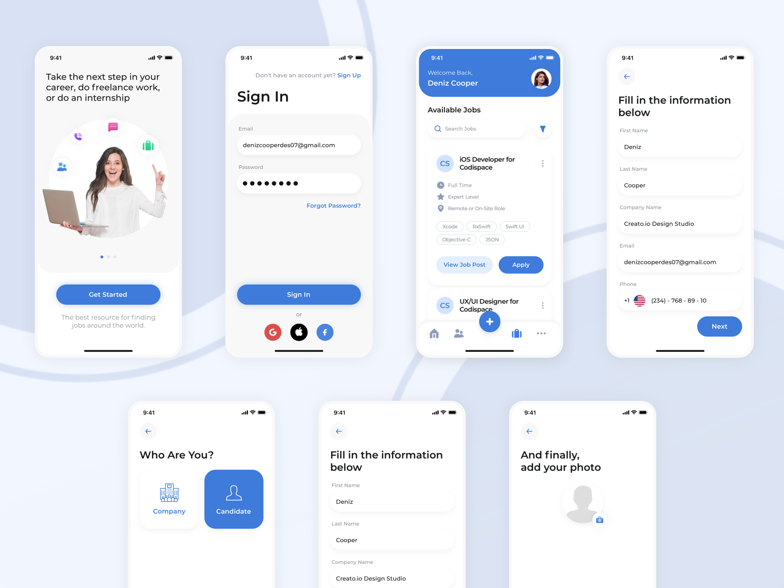 Freelancer Work ~ Mobile Application by Ella Timoncheva on Dribbble