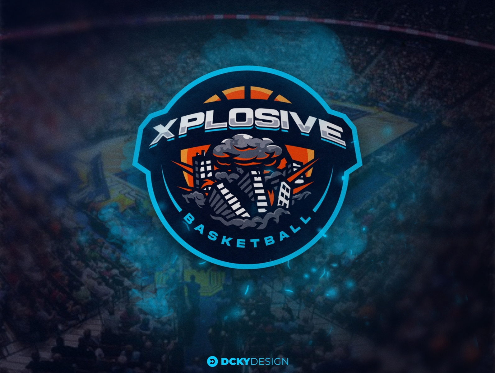 logo for explosive basket ball by Dckydesign on Dribbble