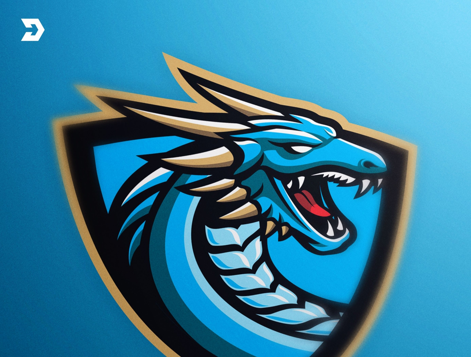 Dragon premade logo, FOR SALE with custom text and colour by Dckydesign ...