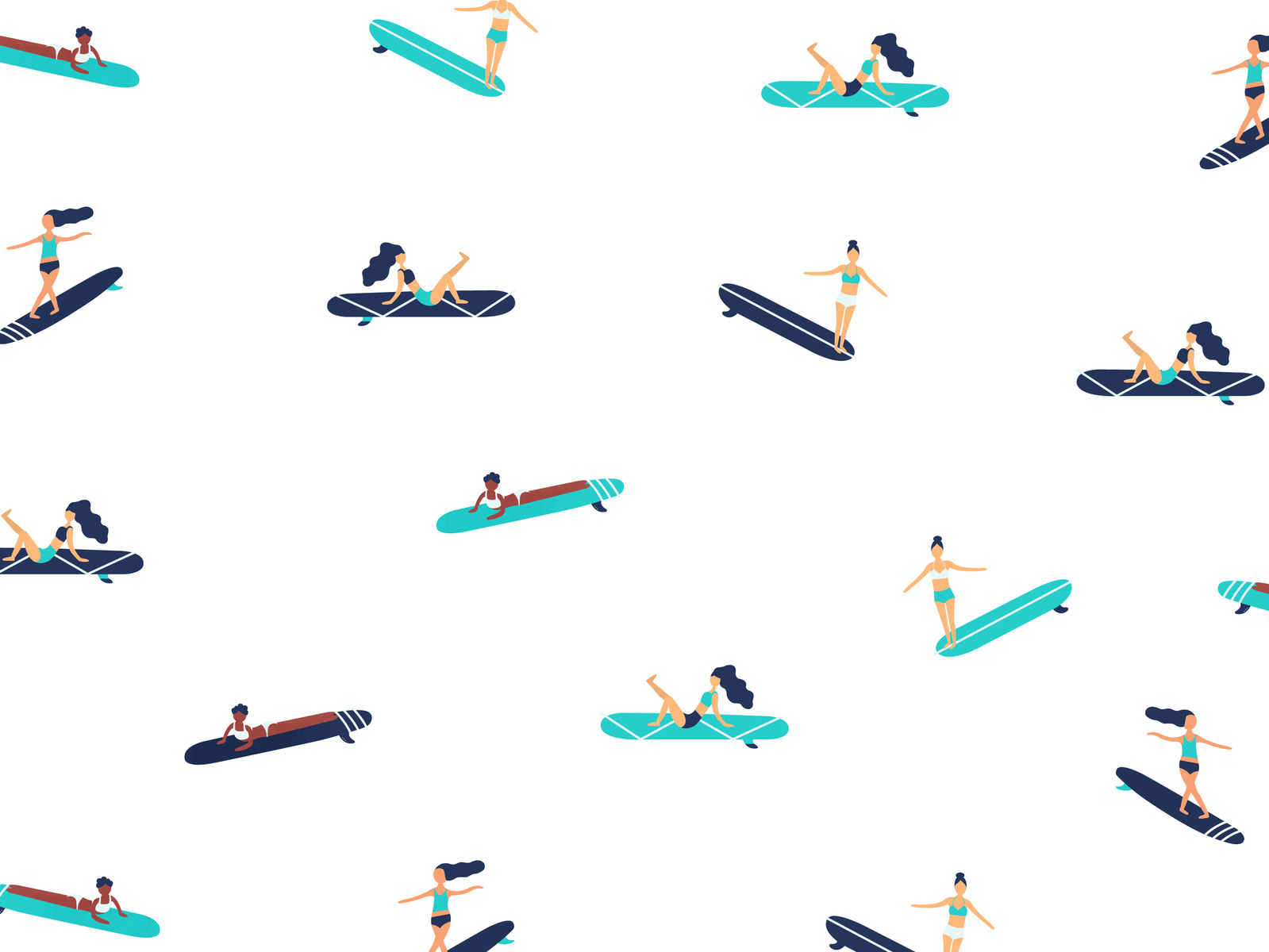Surf pattern by Sol Bronenberg on Dribbble