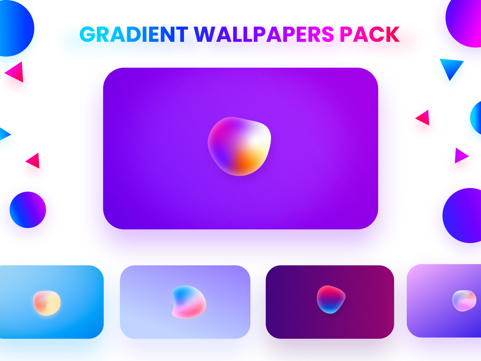 Minimal Gradient Wallpapers Pack Freebie by Hasan Aydın on Dribbble