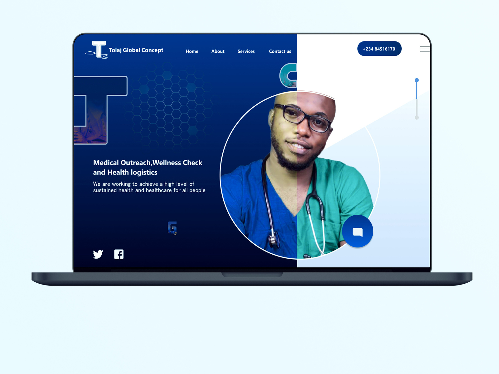 TGC webpage by Gerald Agu on Dribbble