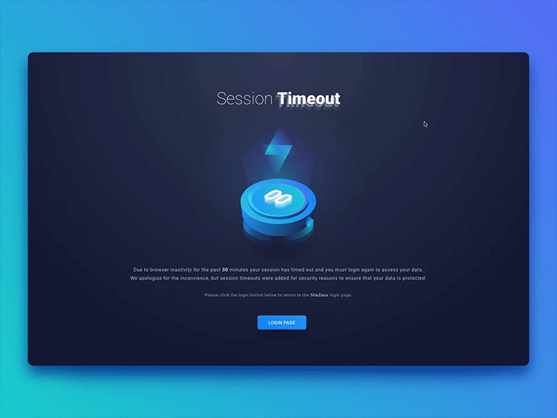 Session Timeout Designs Themes Templates And Downloadable Graphic Elements On Dribbble 