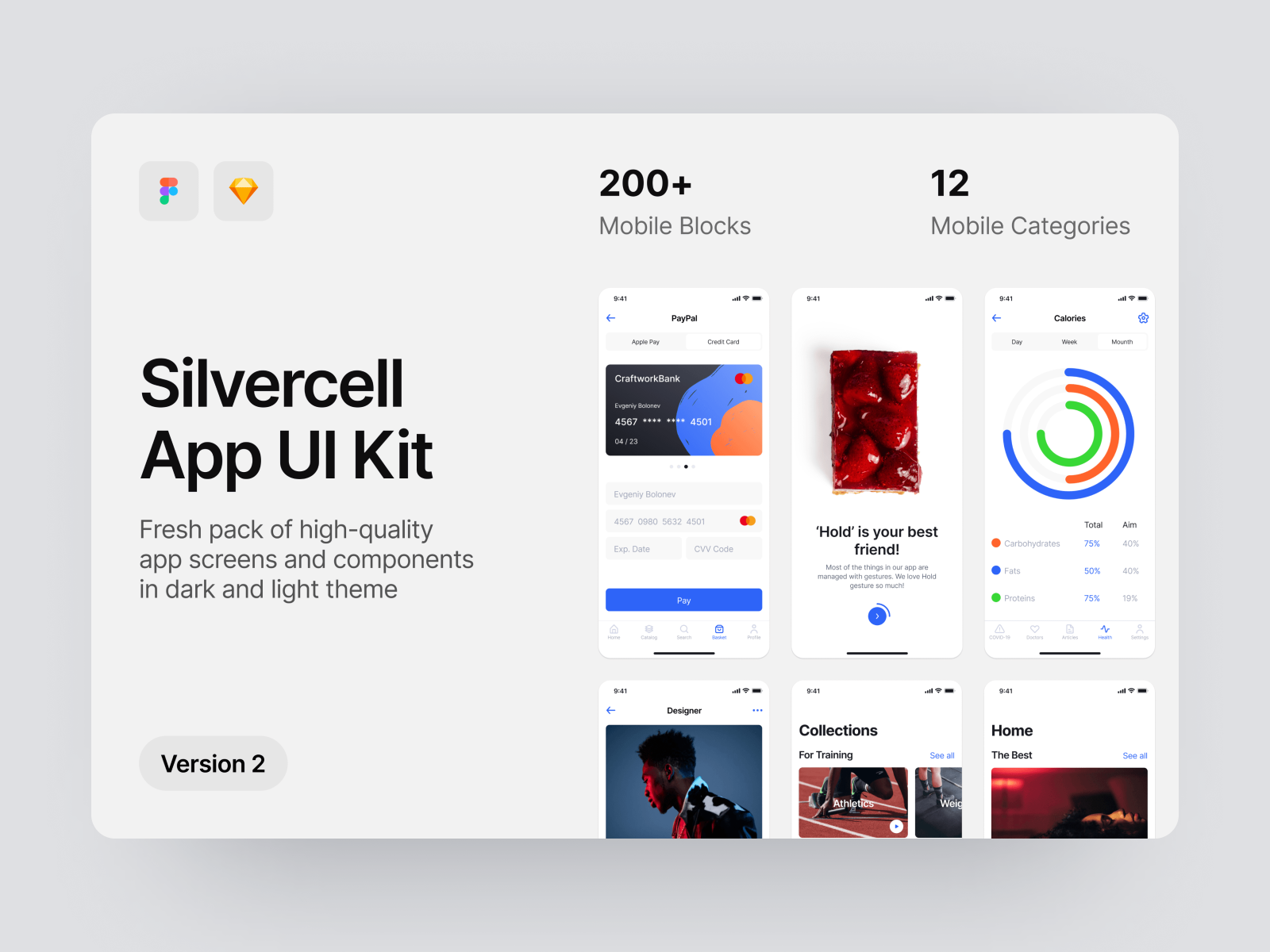Silvercell iOS UI Kit update! by Craftwork Studio on Dribbble