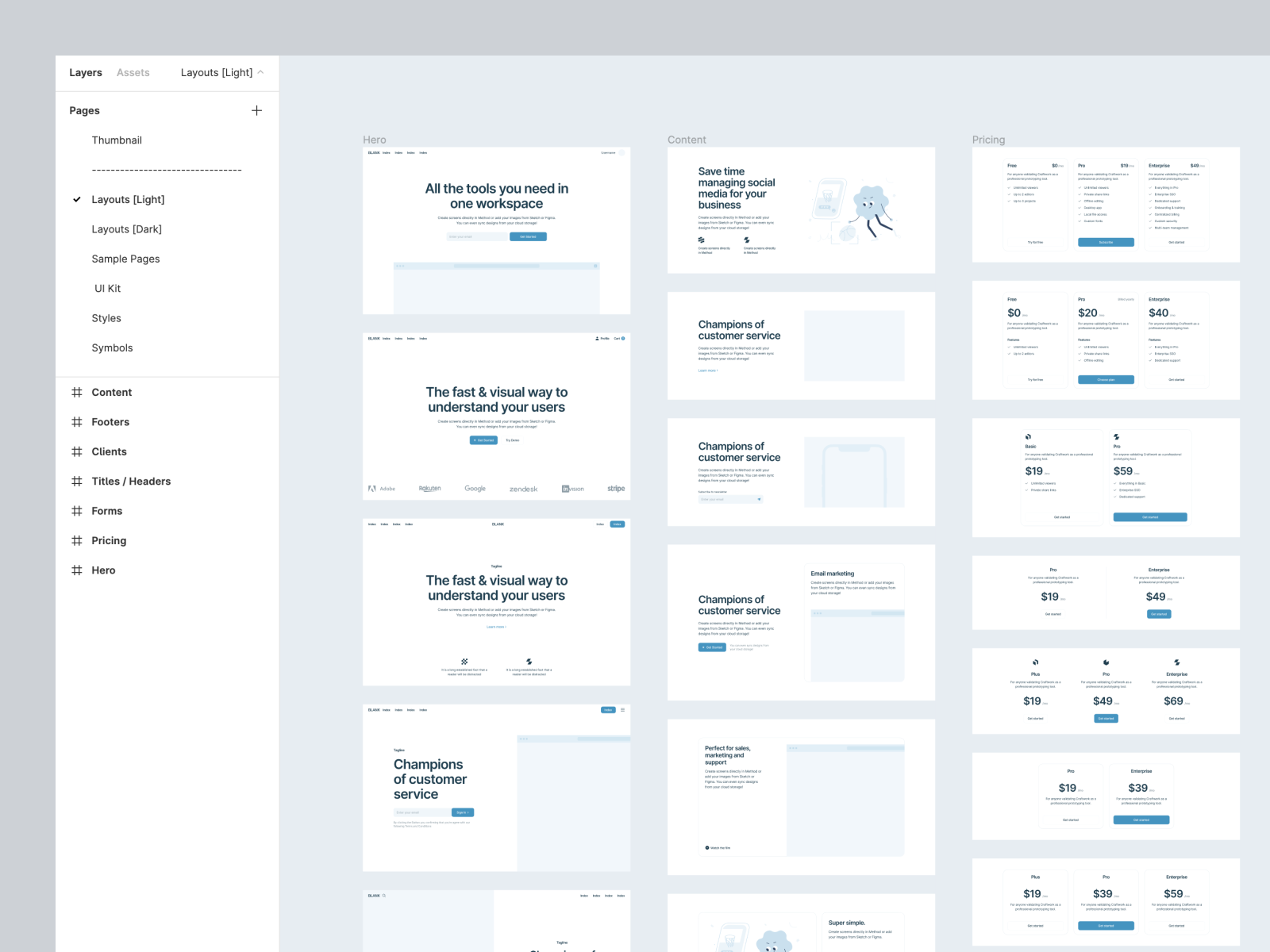 Blank Wireframe Kit ⚡️ by Craftwork Studio for Craftwork on Dribbble