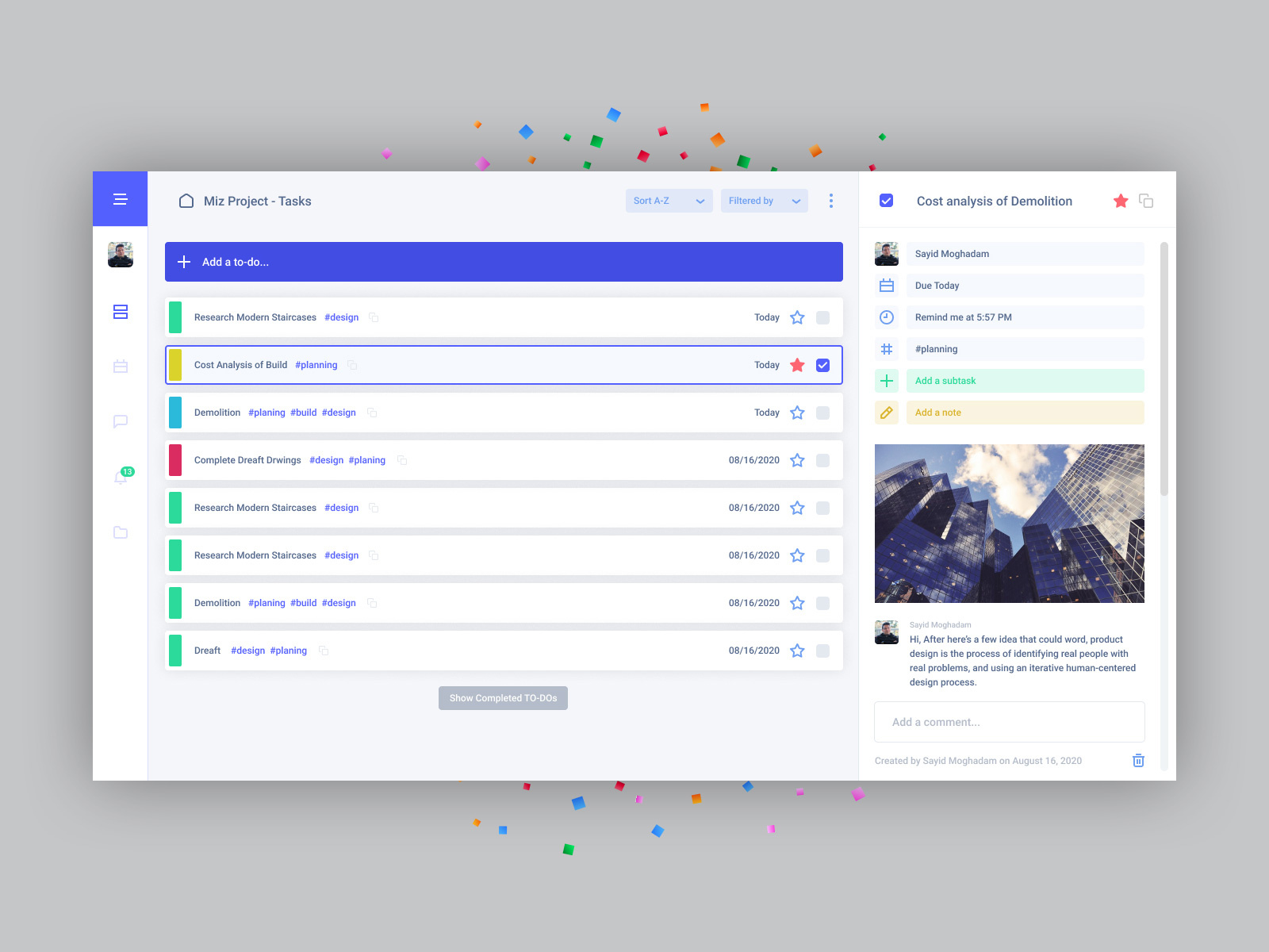 Cloud-based task management (MIZ) by Sayid Moghadam on Dribbble