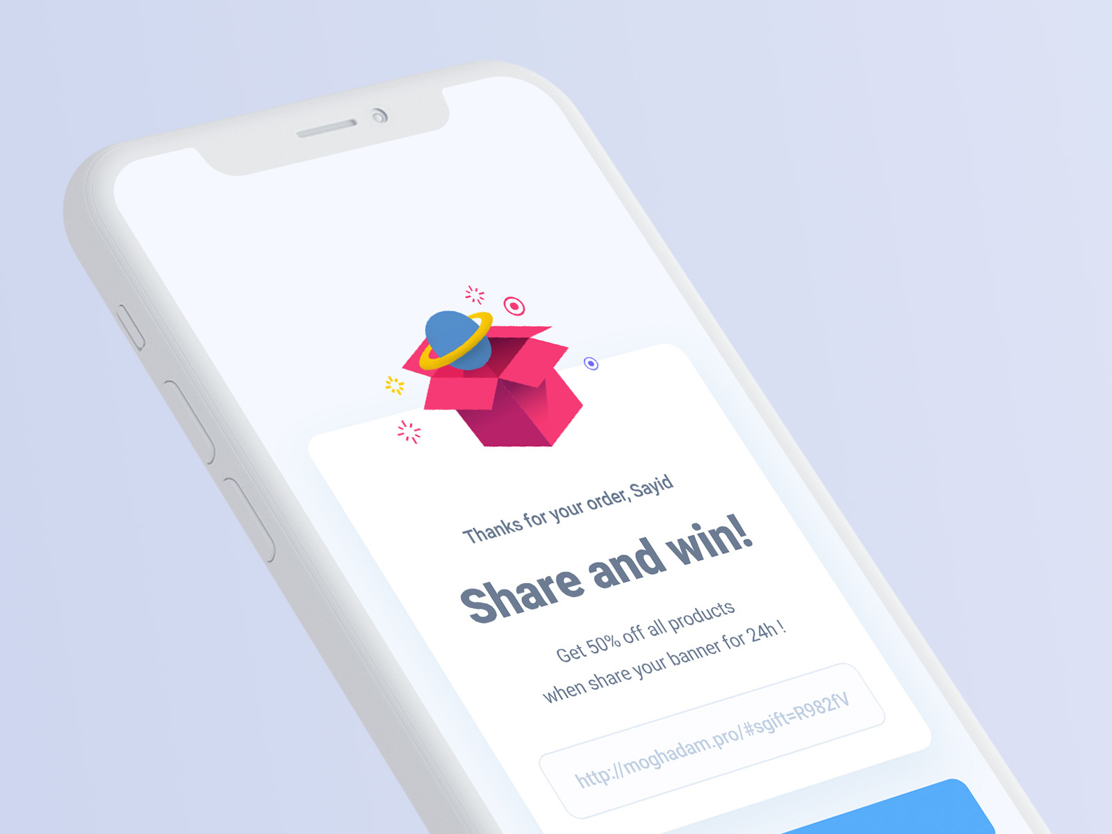 Share and win! by Sayid Moghadam on Dribbble