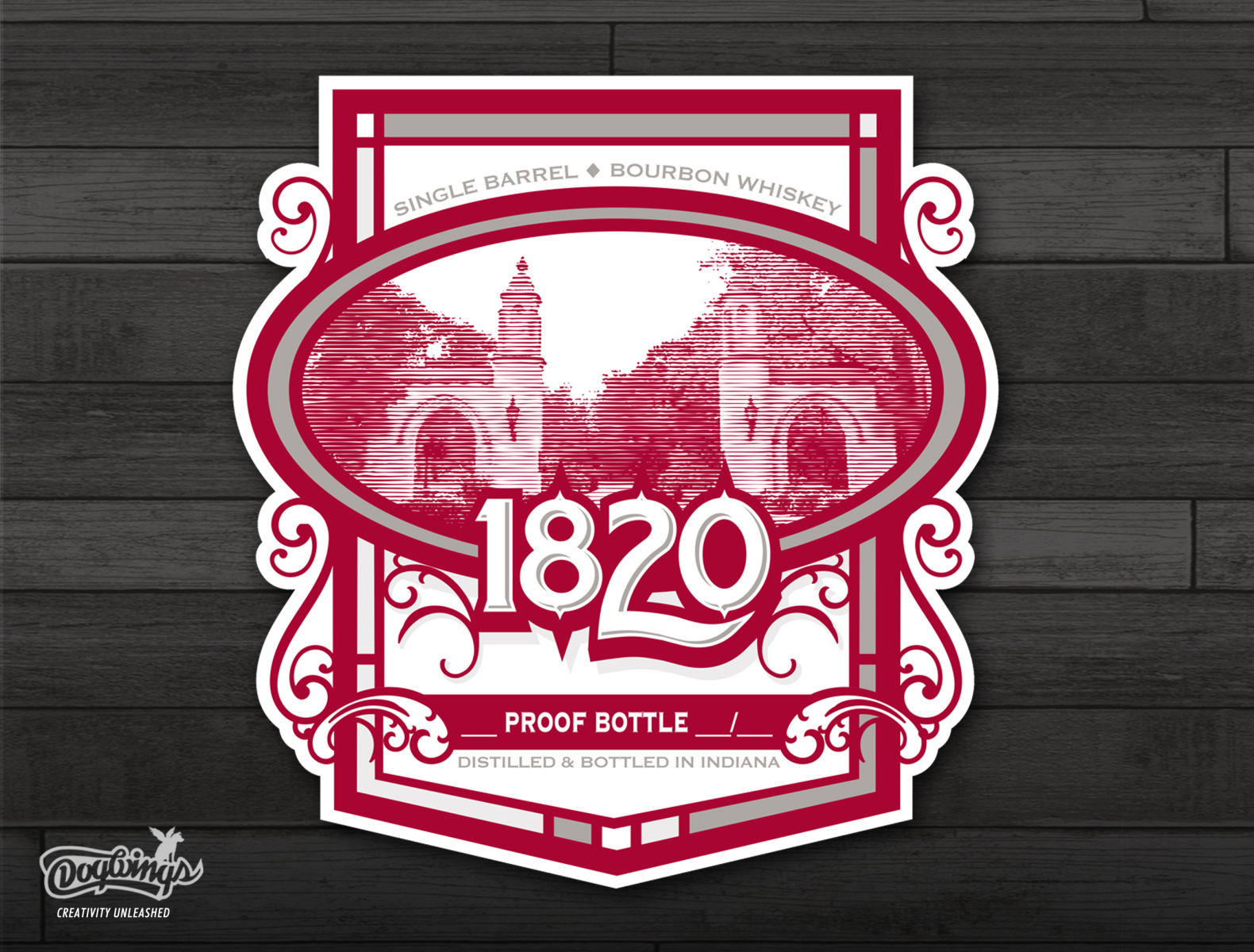 1820 Label design by Chip David on Dribbble
