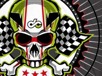 RACING SKULL by Chip David on Dribbble