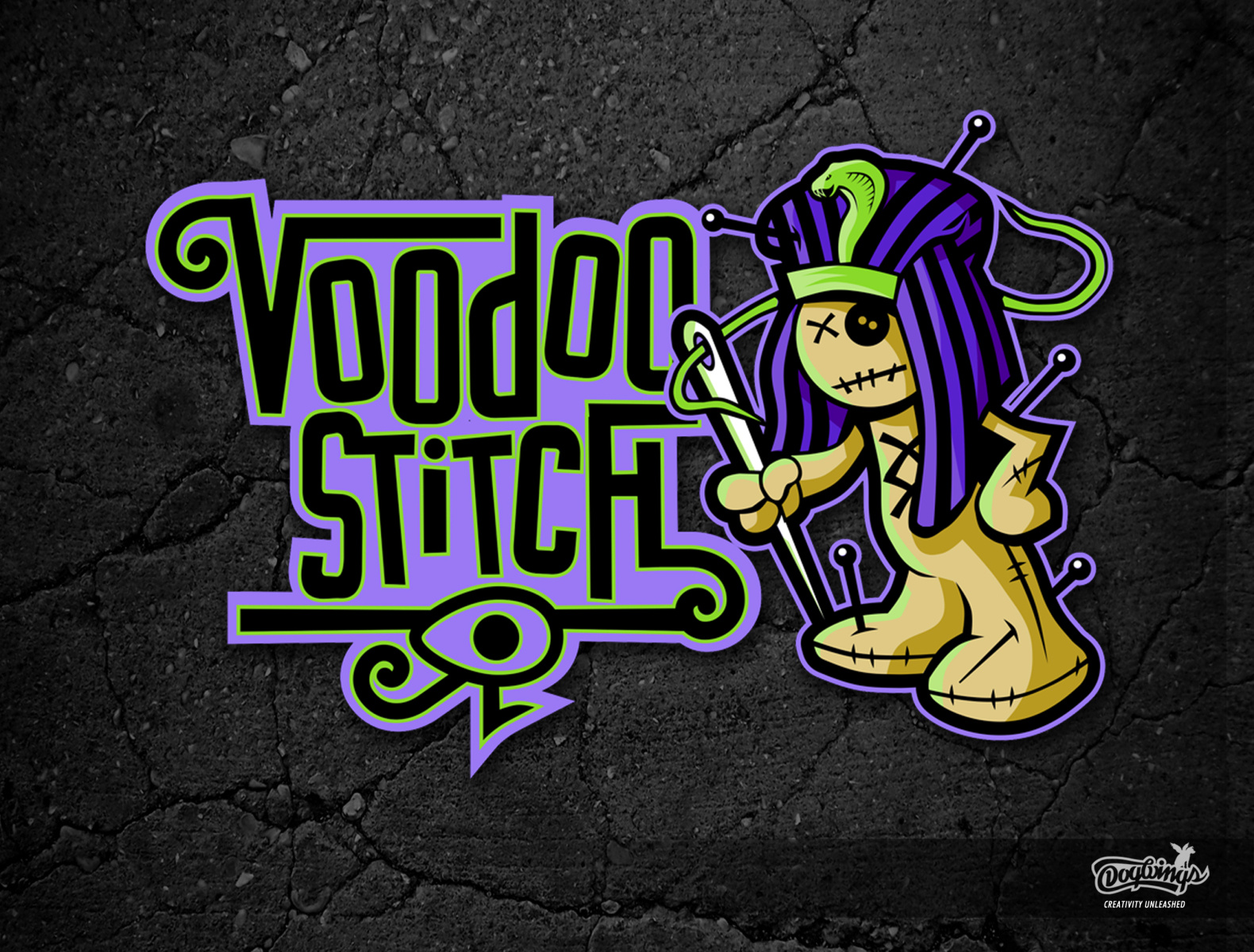 VOODOO STITCH Logo by Chip David on Dribbble