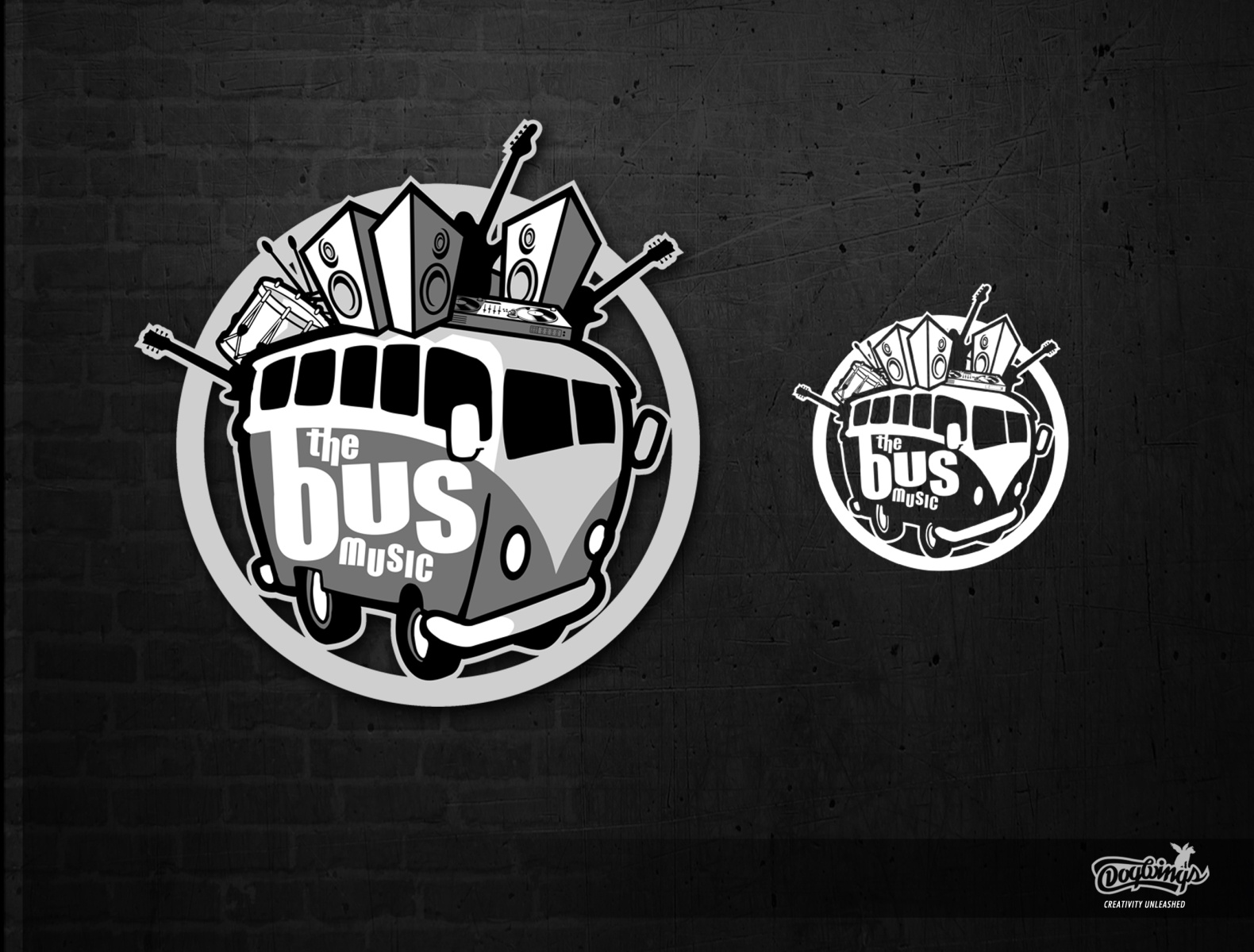 THE BUS MUSIC logos by Chip David on Dribbble