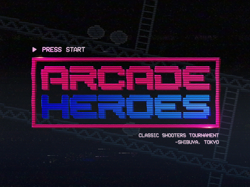 Arcade Heroes Retro Gaming Texts Effects by Storm Designs on Dribbble