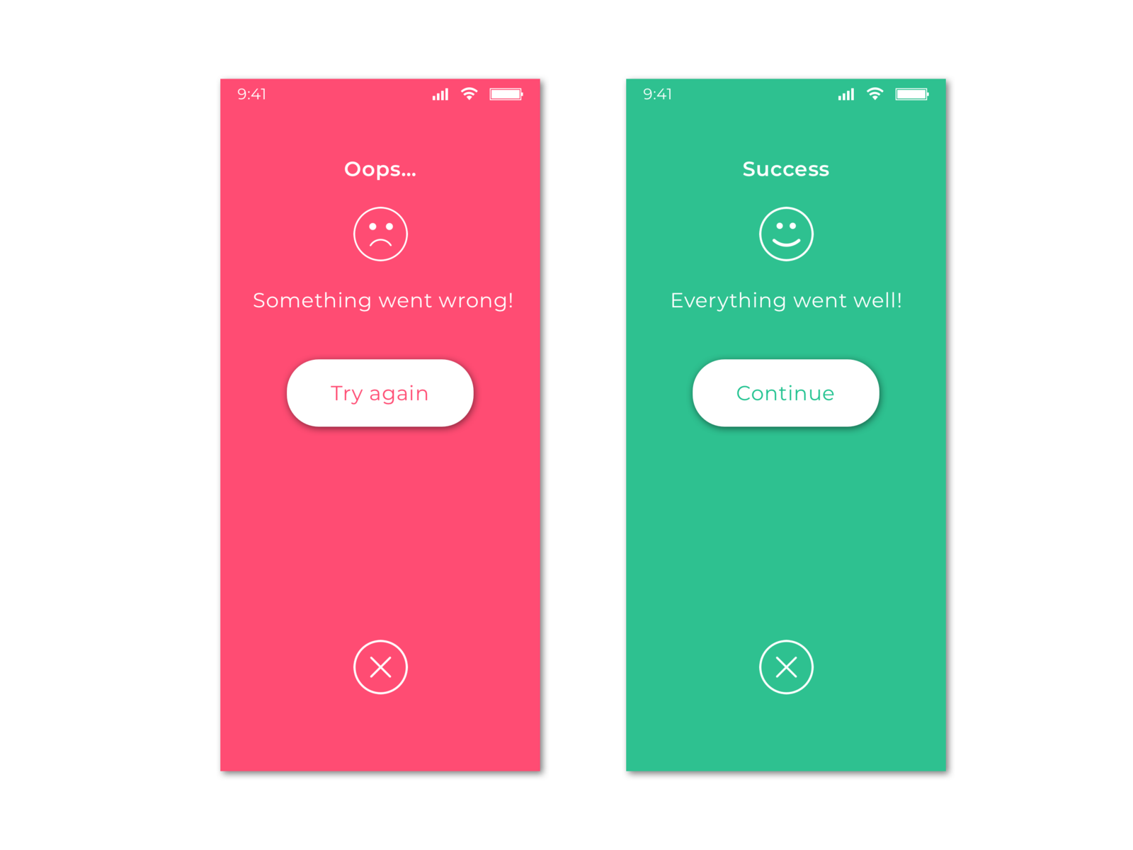 Flash Message (Error/Success) by Nik Paradis on Dribbble