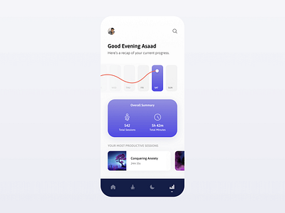 Meditation App Design by Asaad Mahmood for The Small Square on Dribbble