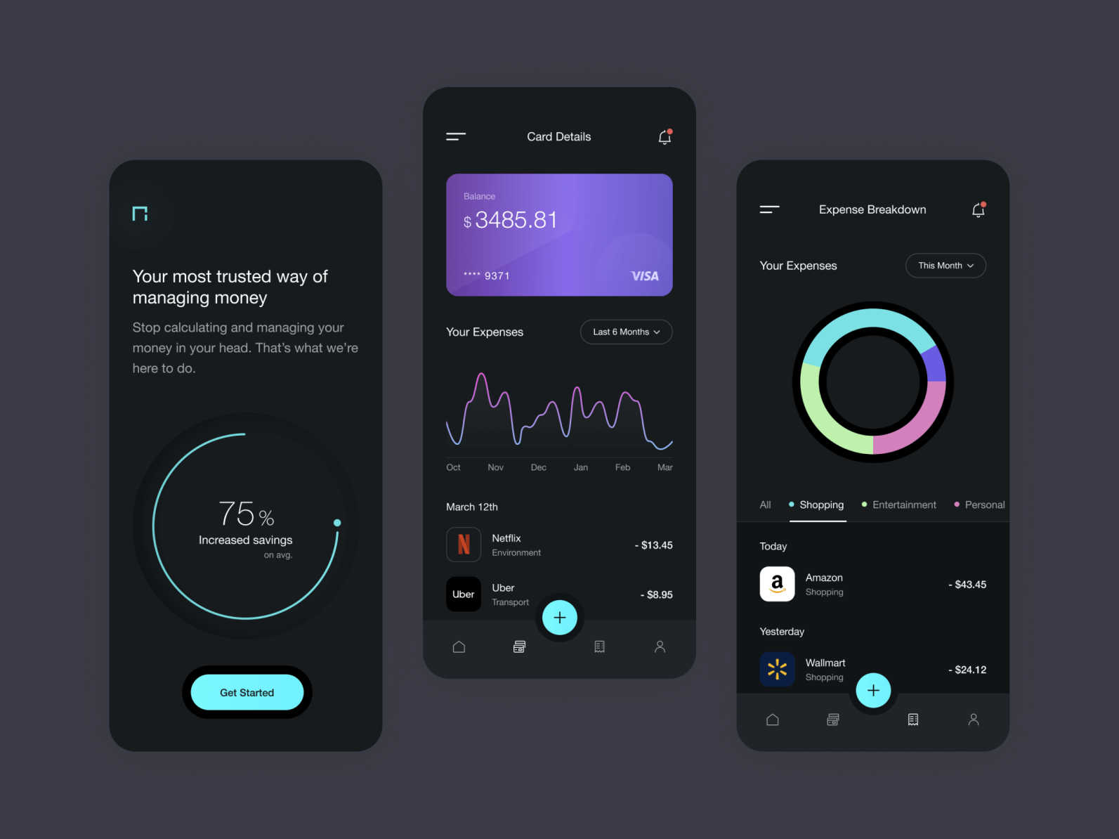 Expense Management Concept App by Asaad Mahmood for The Small Square on ...