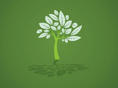 Tree from leafs by Petr Balik on Dribbble
