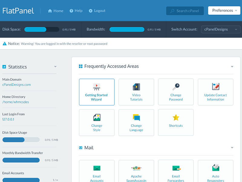 Cpanel designs, themes, templates and downloadable graphic elements on ...