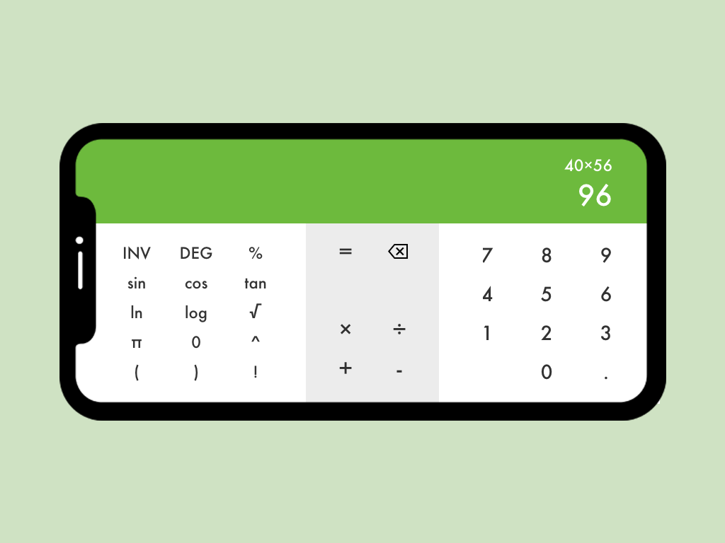 Daily UI #004 Calculator by Zhe Kozubov on Dribbble