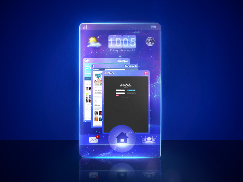 Hi tech phone by Katya Kern on Dribbble