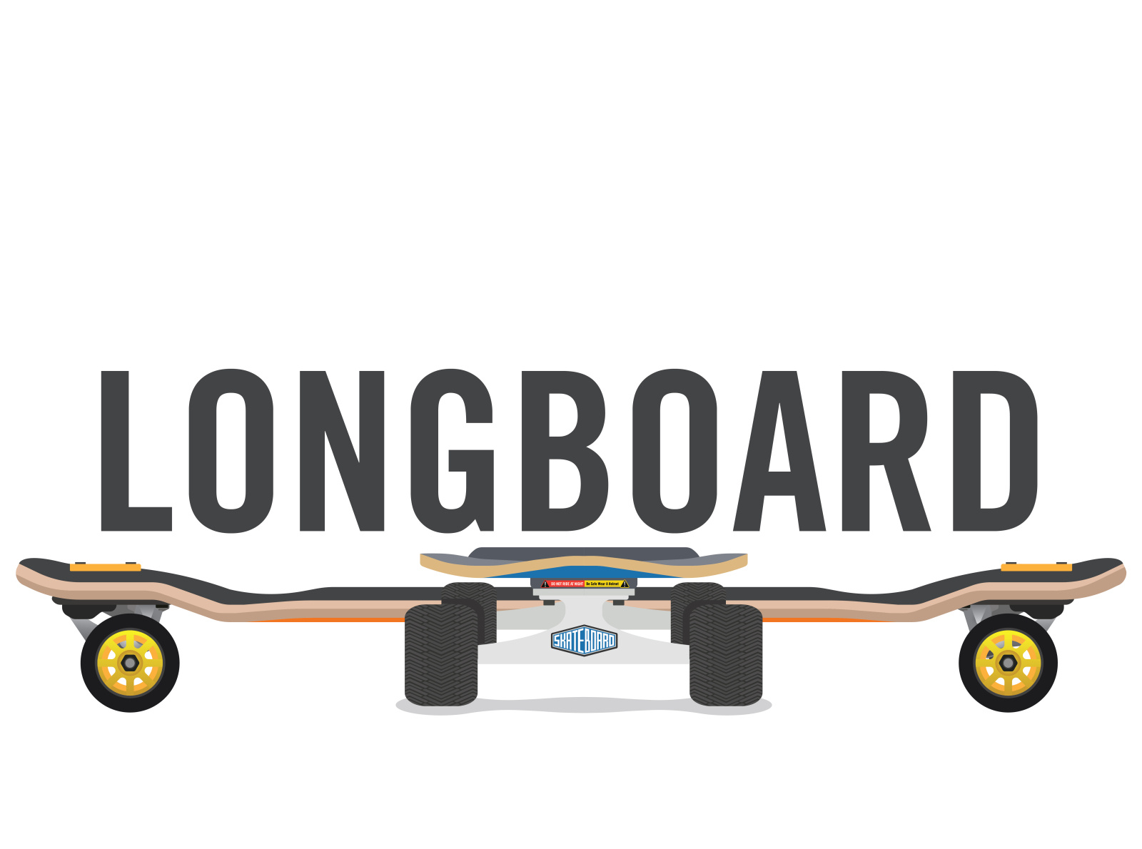 Longboard vector design by Bluepentool 2 on Dribbble